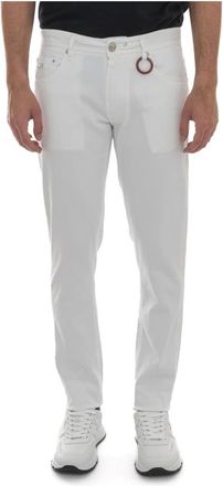 Sartoria Tramarossa Homme, Jeans, Blanc, Taille: W30 Leonardo-Bbbc Jeans en denim 5 poches