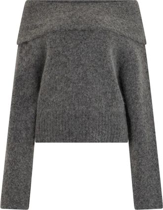 Giuseppe Di Morabito Pullover mit Carmen-Ausschnitt - - Knitwear - Damen - Grau - S