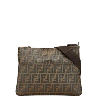 Fendi Sac bandouli&egrave;re vintage en plastique Pre-owned - Femme - Pre-owned - Brun - Taille: ONE Size