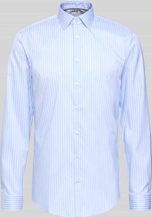 Jake*s Slim Fit Businesshemd mit Kentkragen
