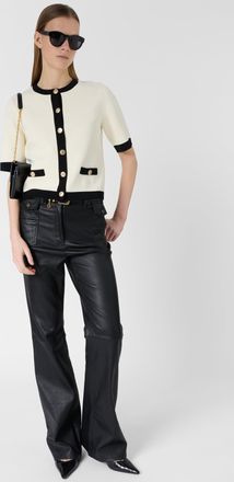 Gerard Darel Gilet bicolore en maille - LAILA - Ecru