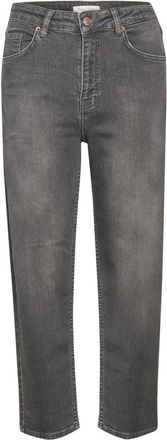 Part Two Femme, Jeans, Gris, Taille: W32 Vintage Denim High Waist Jeans