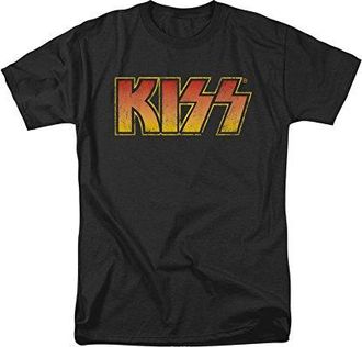Trevco Kiss - - Classique T-shirt homme, Large, Black