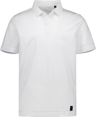 North Sails Herren Polo-Shirt wei&szlig; Baumwoll-Jersey