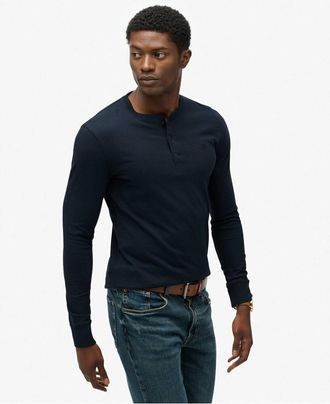 Superdry Haut de grand-p&egrave;re essentiel classique