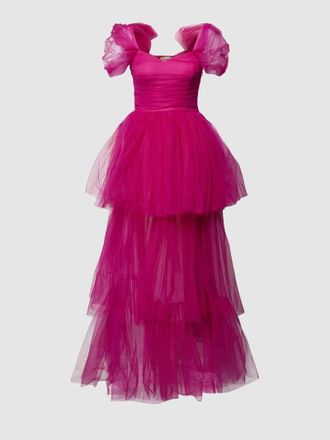 Lace & Beads Abendkleid im Off-Shoulder-Design