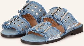 Ganni Pantoletten blau