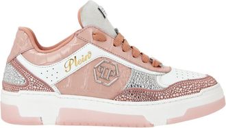 Philipp Plein Lo-Top Sneakers Mix Strass Cocco - - Shoes - unisex - Rosa - 36 EU