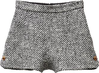 Versace Short en laine boucl&eacute;e