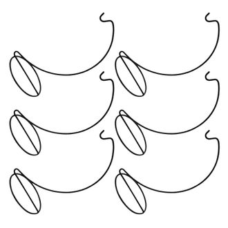 Cabilock 6 St&uuml;ck Metall Ornament H&auml;ngest&auml;nder Platzsparender Kugelhalter f&uuml;r Tisch und Terrariendekoration Vielseitiger Glaskugel und Pflanzhalter f&uuml;r Weihnach