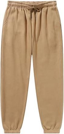 Generic Pantalon de jogging en polaire pour homme - Pantalon de jogging sportif d&eacute;contract&eacute; avec poignets aux chevilles pour lentra&icirc;nement de course et le con