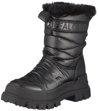 Buffalo Damen Aspha Quilt Mode Stiefel, Schwarz, 38 EU