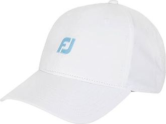 FootJoy Casquette de golf légère pour homme 2023 avec logo de marque Taille unique, Blanc/bleu, Taille unique