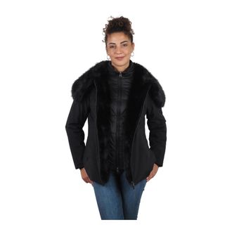 People of Shibuya Eco Fur Winterjacke - - Jackets - Damen - Schwarzk - S