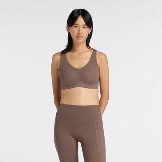 New Balance Damen NB RC Bra in Braun, Poly-Strick, Gr&ouml;&szlig;e XL