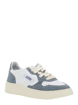 Autry Leather Low-Top Sneaker - Blue