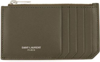 Saint Laurent Klassisches Portemonnaie - Gr&uuml;n