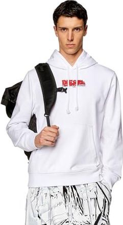 Diesel S-GINN-HOOD-K37 FELP_Sweatshirt_Blanc_XL