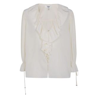 Chlo&eacute; Klassische Bluse mit V-Ausschnitt - - Blouses & Shirts - Damen - Wei&szlig; - 2XS