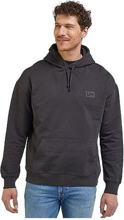 Lee Core Loose Sweat à Capuche Shirt, Noir délavé, L Homme