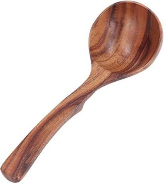 CHICIRIS Haofy Louche en Bois d de 12 Pouces de Longueur pour Soupe et Bouillie avec Poign&eacute;e Confortable pour Ustensiles de Cuisine Antiadh&eacute;sifs, Petite Cuisin