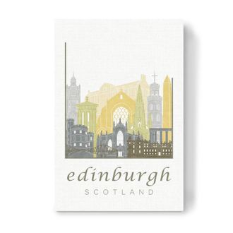 artboxONE Leinwand 60x40 cm St&auml;dte Edinburgh Skyline Desert von GREENGREENDREAMS