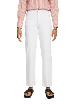Esprit Collection Damen 033eo1b304 Jeans, 100/White, 28W / 32L