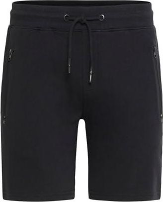 Solid SDTaras Homme SweatShorts Pantalon Court de Jogging avec Cordon de Serrage Poches zipp&eacute;es M&eacute;lange de Coton Regular Fit, Taille:M, Couleur:Black (9000)
