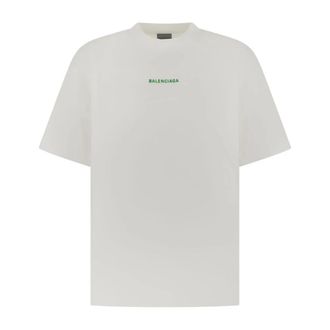 Balenciaga T-Shirt mit mittlerer Passform hinten - - Tops - Herren - Wei&szlig; - L