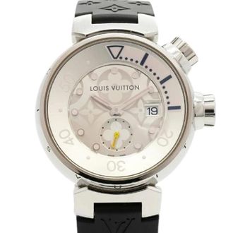 Louis Vuitton Montre en caoutchouc Pre-owned - Femme - Pre-owned - Gris - Taille: ONE Size