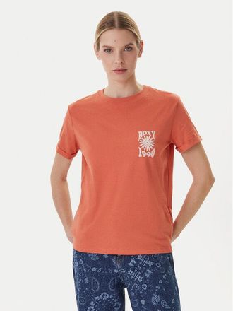 Roxy T-Shirt Oceanregular ERJZT06110 Orange Regular Fit