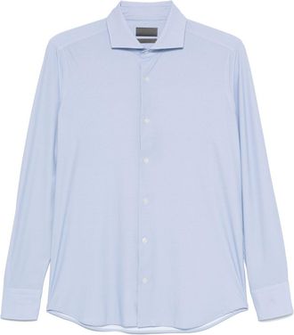 Dell'Oglio Hemd mit geometrischem Print - Blau