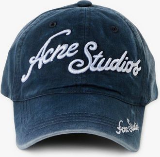 Acne Studios Casquette &agrave; logo en coton