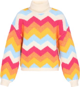 Izia Pullover Frauen cremewei&szlig; mehrfarbig