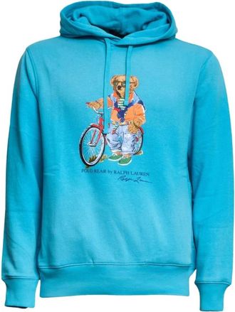 Polo Ralph Lauren Homme, Sweatshirts et sweats &agrave; capuche, Bleu, Taille: M Graphic Sweat &agrave; capuche