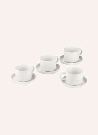 Marc O'Polo Marc Opolo 4er-Set Espressotassen Moments Mit Untertasse weiss