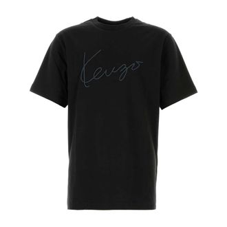 Kenzo Homme, Tops, Noir, Taille: M T-shirt Classique Signature