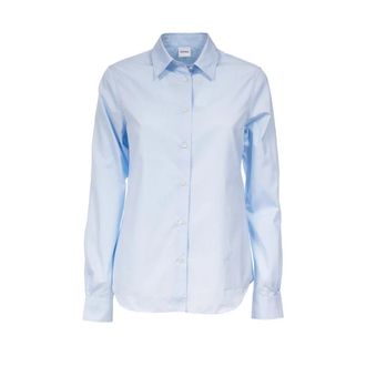 Aspesi Baumwoll Klassisches Hemd Langarm - - Blouses & Shirts - Damen - Blau - M