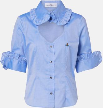 Vivienne Westwood Chemise Toulouse Frill en popeline de coton