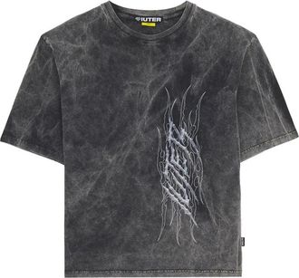 Iuter Tribal Marmor T-Shirt - - Tops - Herren - Schwarzk - L