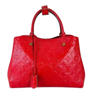 Louis Vuitton Montaigne MM Handbag doccasion - Femme - Pre-owned - Rouge - Taille: ONE Size