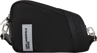 Karl Lagerfeld Karl Lagerfeld Jeans, Damen, Gepolsterte NylonUmh&auml;ngetasche, Schwarz, One size