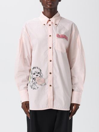 Ganni Chemise GANNI Femme couleur Rose