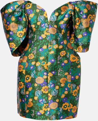 Alemais Alémais Bedrucktes Off-Shoulder-Minikleid