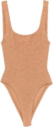 Hunza G Femme, Maillots de bain, Brun, Taille: ONE Size S-Square-Cr Metallic Metco