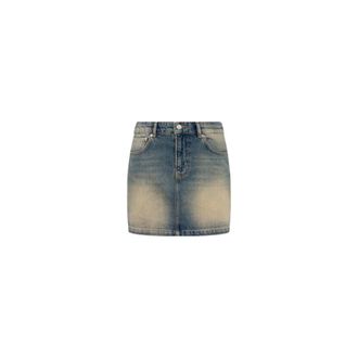 Moschino Baumwoll-Minirock aus Denim - - Skirts - Damen - Blau - W27