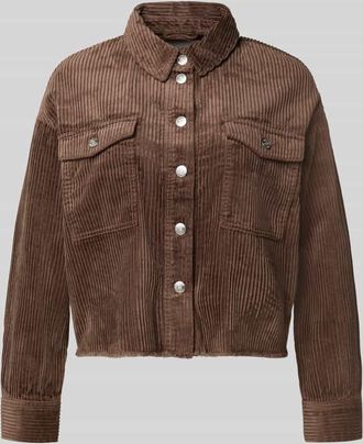Only Loose Fit Hemdjacke aus reiner Baumwolle Modell MARINA