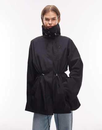 Arket Leichter Parka in Schwarz