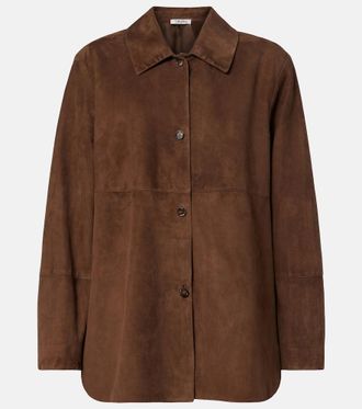 Max Mara Jacke aus Veloursleder
