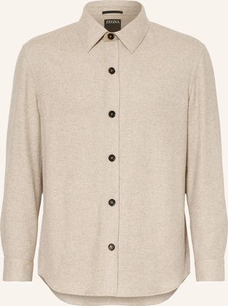 Ermenegildo Zegna Zegna Overjacket Mit Cashmere Und Seide beige